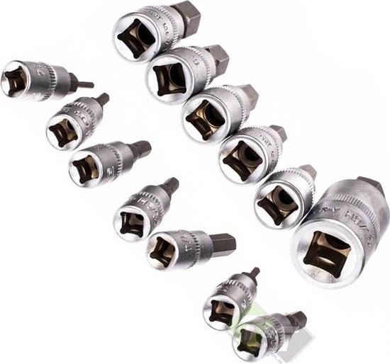 Inbusdoppen set Inbus doppen Engelse maten 13 delig SAE SATRA | bol