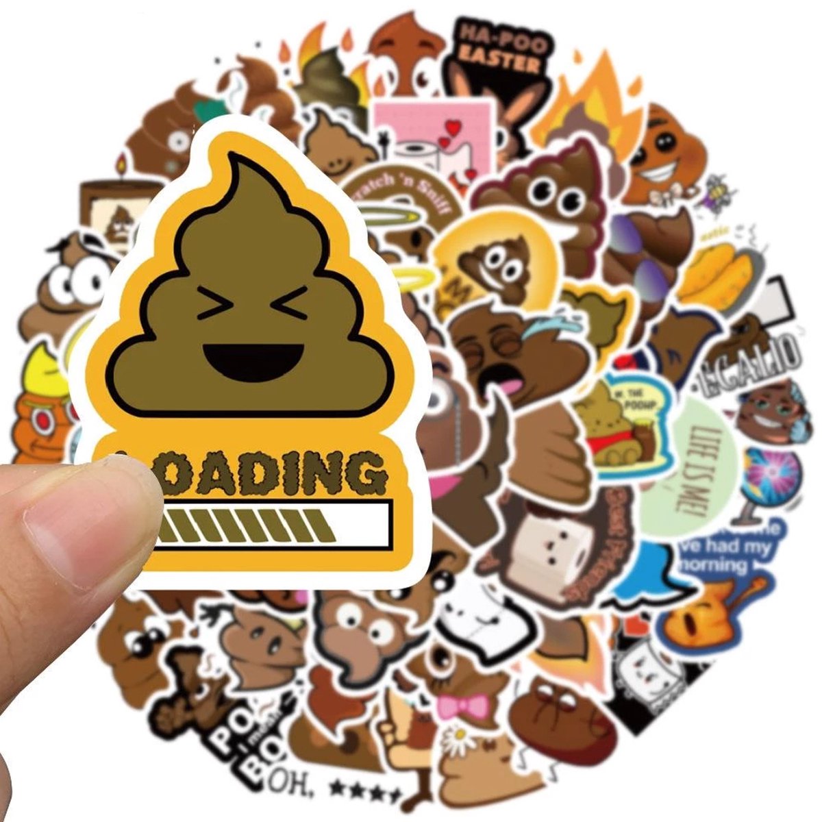 Grappige Stickers - 60 Stuks - Laptop Stickers - Poep Stickers ...