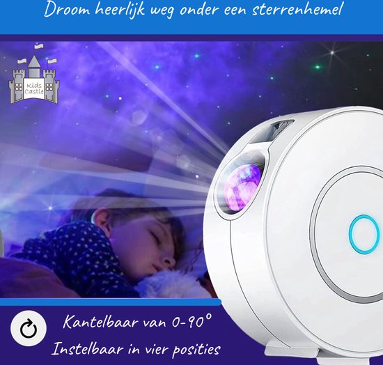 Kids Castle Sterren Projector - Met maan projectie | bol