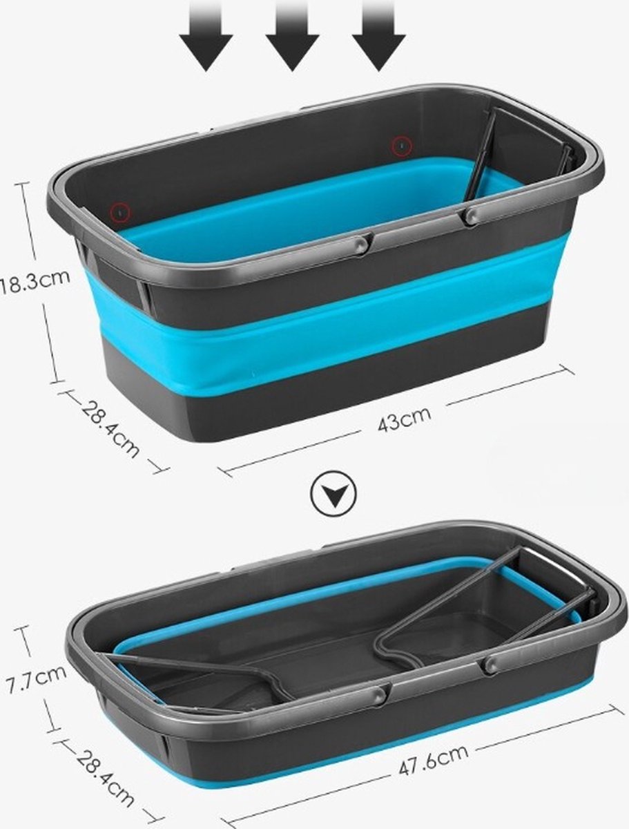 Multifunctionele Opvouwbaar Wasmand Siliconen - Emmer/Wasmand/Afwasbak ...