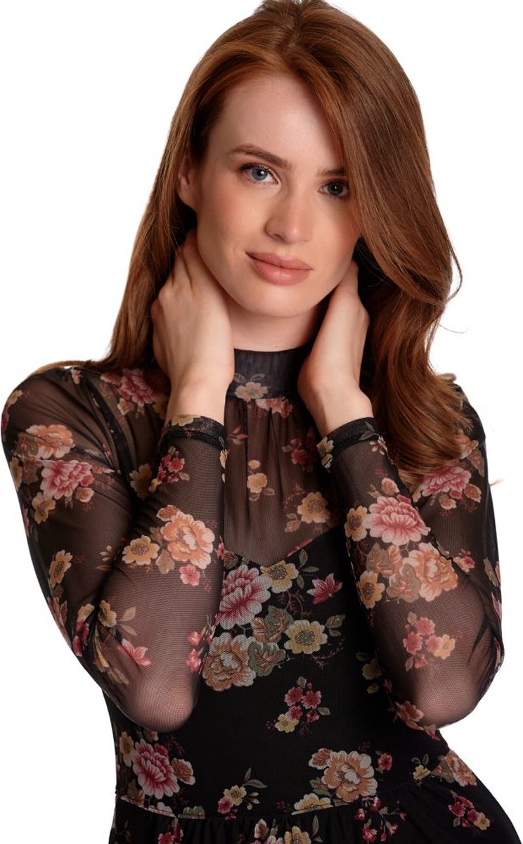 Vive Maria Korte jurk -S- Barock Flower Zwart | bol.com