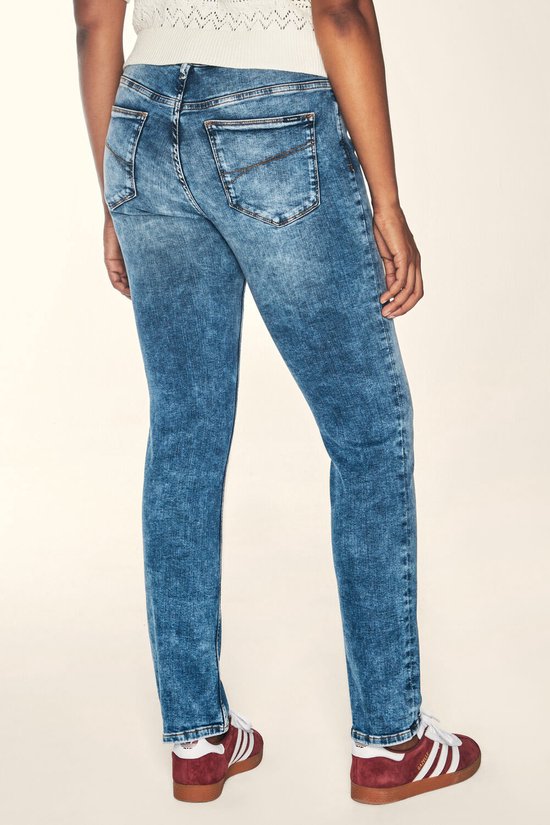 GARCIA Celia Dames Straight Fit Jeans Blauw - Maat W26 X L30 | bol.com
