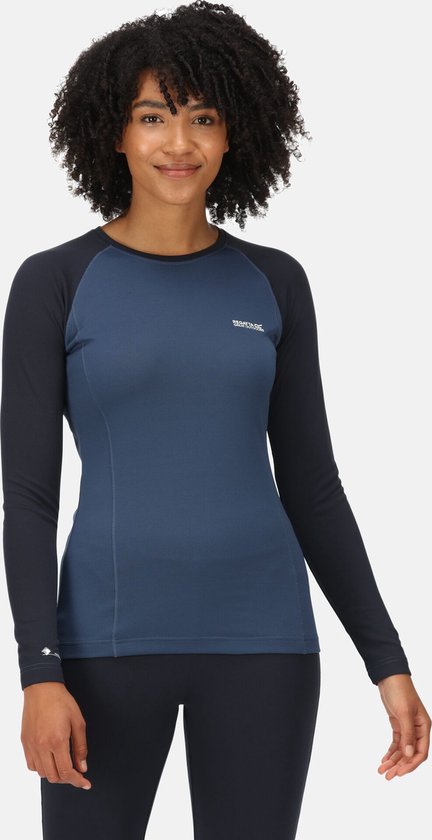 Het Regatta Bampton Fitness-T-Shirt - Dames - Bamboemix - Vochtdoorvoerend - Marine | bol.com