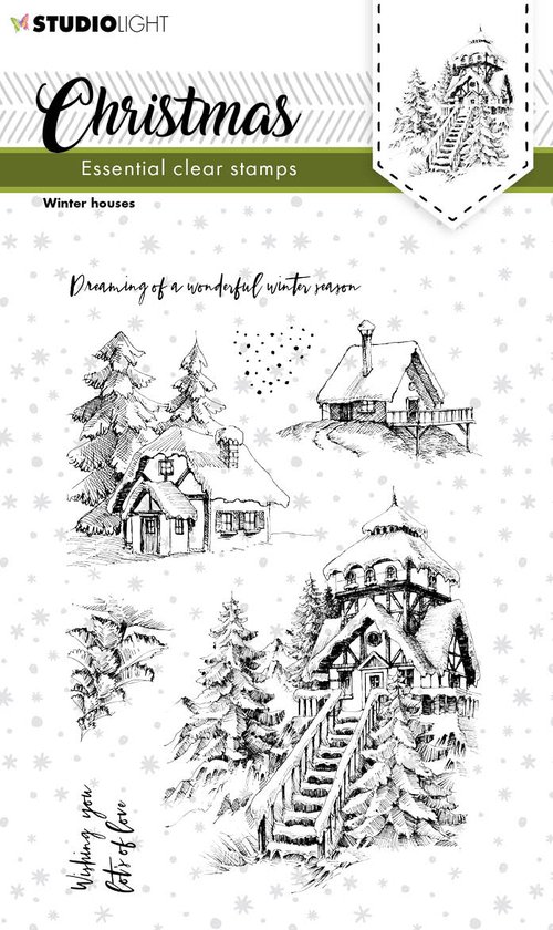 Clear stamps A6 Winter houses - Christmas essentials 2 nr. 244 | bol.com
