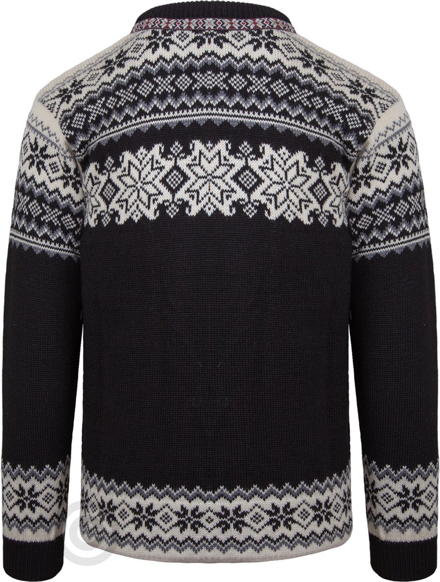 Norfinde Noorse retro vest - 100% wol - zwart | bol.com