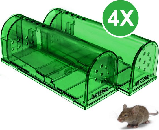 4X Diervriendelijke Muizenval – 4 stuks -Muizenverjager – Muizenvallen ...