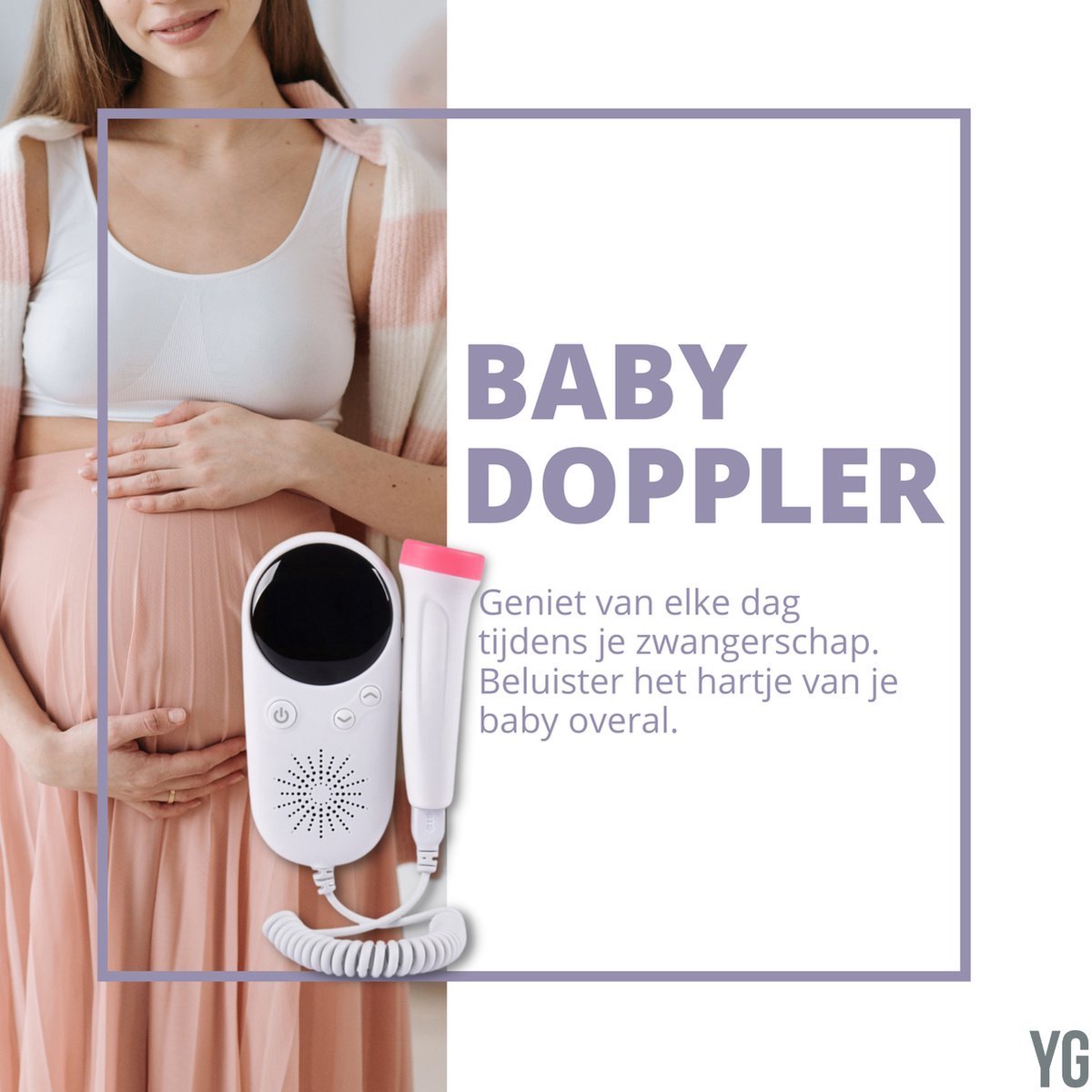 Babio Baby Doppler - Professionele Doppler - Baby hartje monitor ...