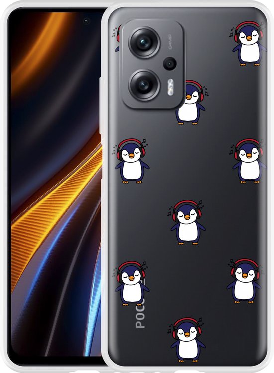 Poco X4 GT Hoesje Chillin like a penguin - Designed by Cazy | bol