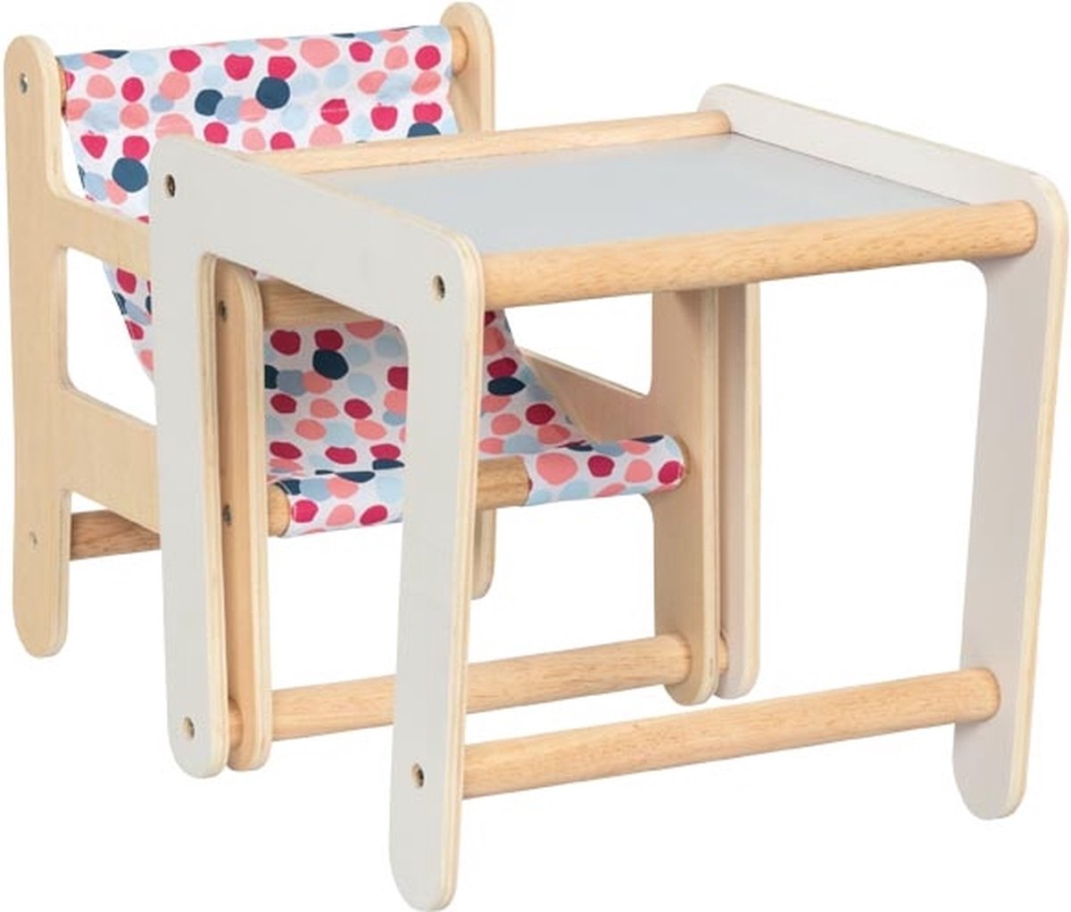 Poppen kinderstoel met tafel (2 in 1) | bol.com