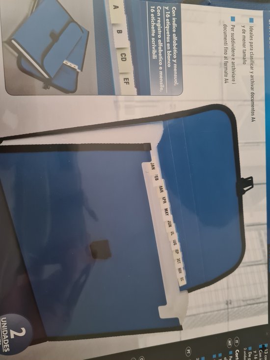 United office Organiser mappen blauw 2 stuks | bol