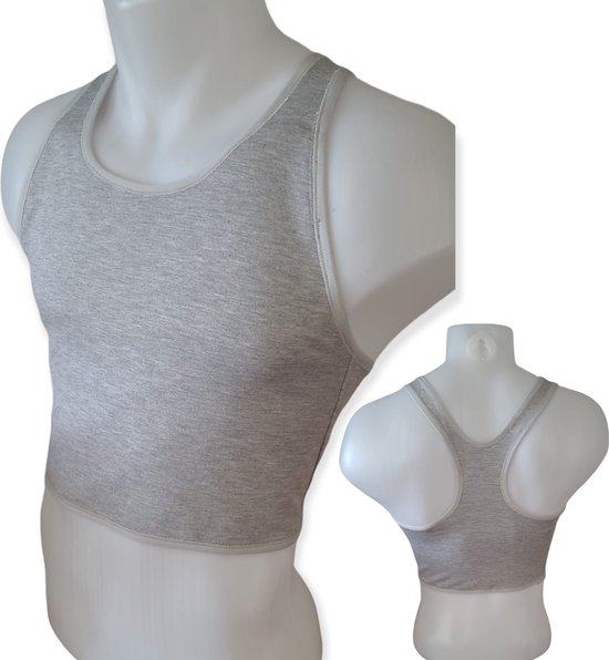 TransUndeez - extra strong binder - kort - grijs - XXL | bol