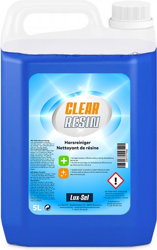 Clear Resin® 5L - Harsreiniger Waterontharder of Waterverzachter | bol.com