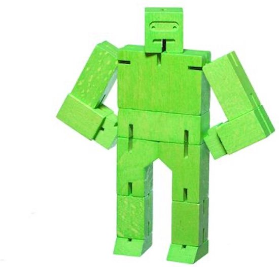 Areaware - Robot Puzzel Cubebot - Small - Groen | bol.com