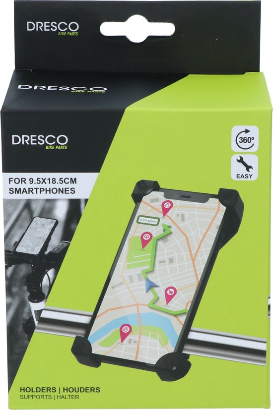 Dresco Telefoonhouder Fiets EZ Grip | bol