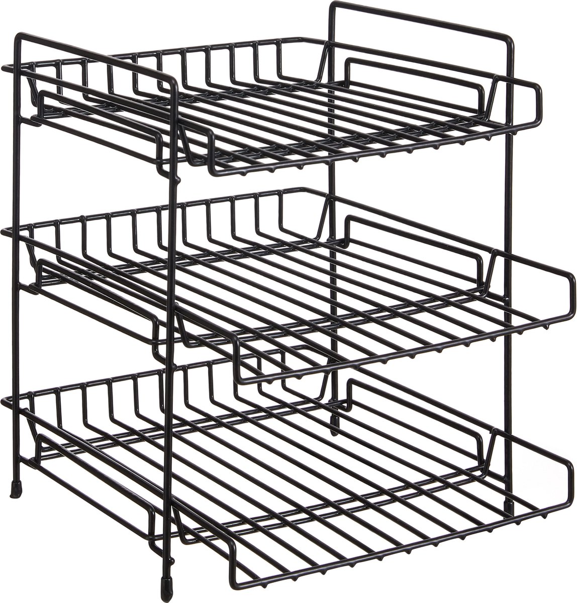 ACAZA Keukenrek - Kruiden Rek - Aanrecht Organizer met 3 niveaus ...