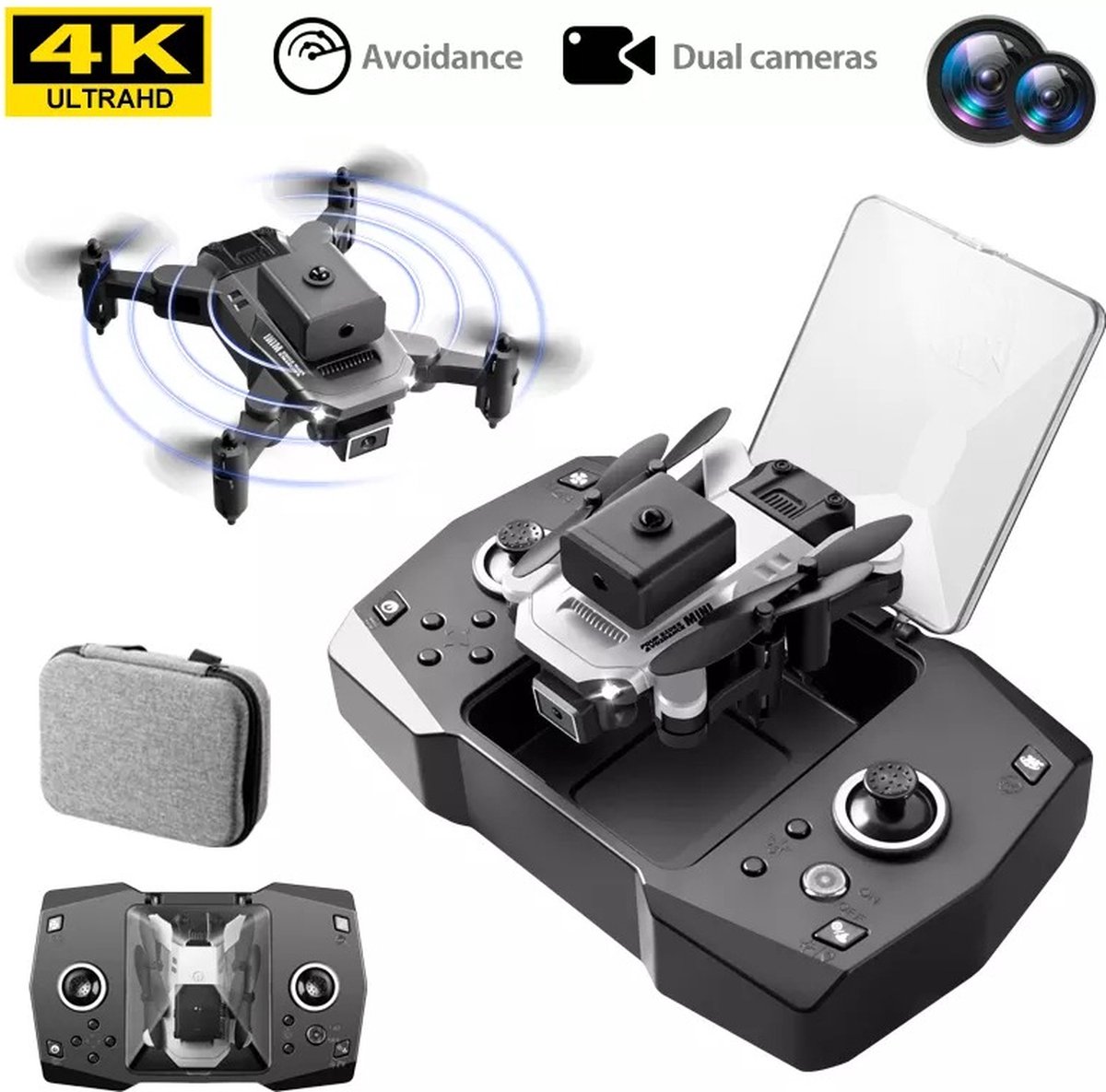 PuroTech Quad Drone 4K HD Camera - Mini Drone - Obstakeldetectie ...