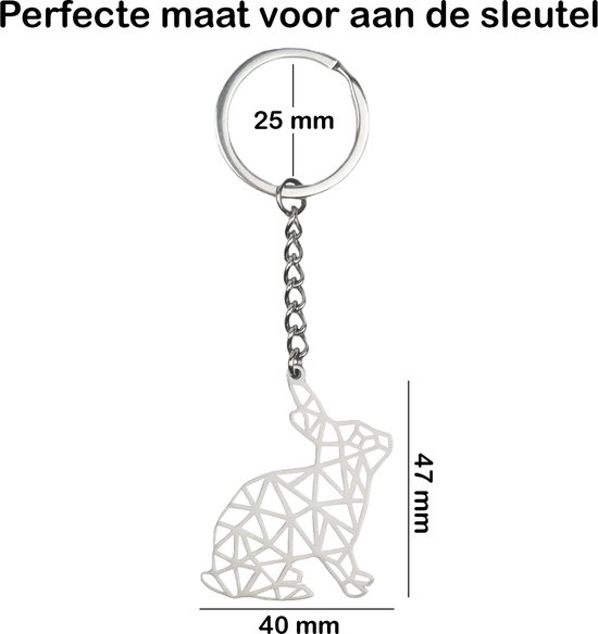 Sleutelhanger Metaal Geometrisch Patroon Metalen Sleutelhanger Dier ...