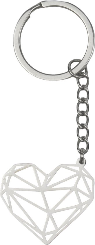Sleutelhanger Patroon Sleutel Hanger Metaal Patroon Geometrisch - Hart ...