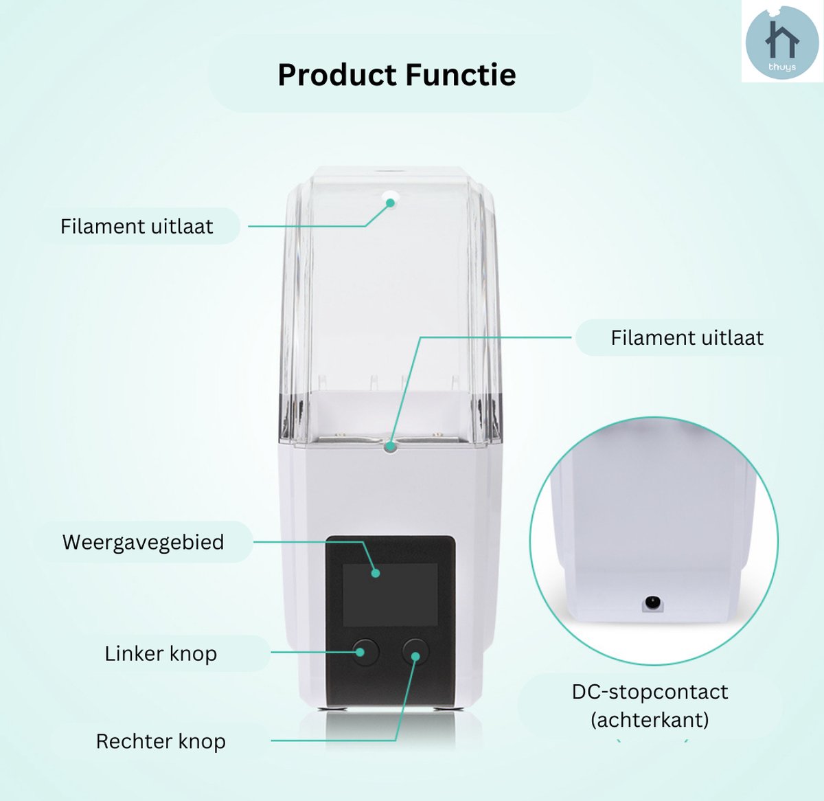 Thuys Filament droger – Droogbox – Drybox – 3D – Kleur Wit | bol.com