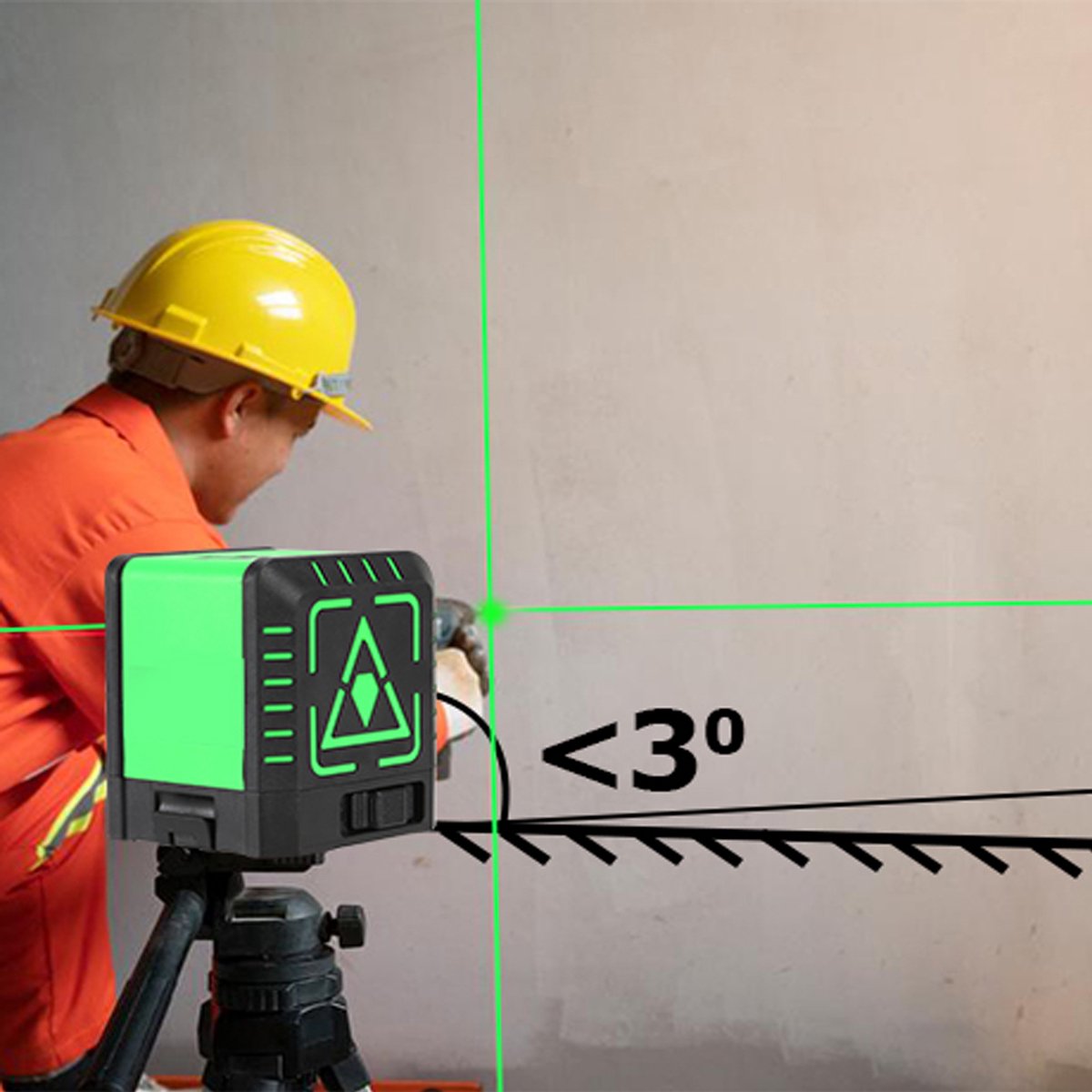 Kruislijnlaser met zelfnivellerende+inclinatiefunctie, pulsfunctie ...
