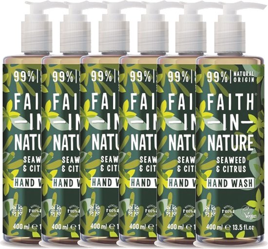 FAITH IN NATURE - Hand Wash Seaweed & Citrus - 6 Pak ...