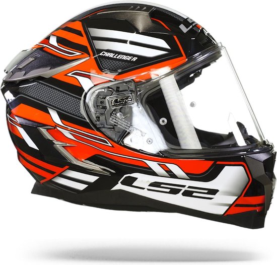 LS2 FF327 Challenger Spin Zwart Rood Wit Integraalhelm - Maat XXL ...