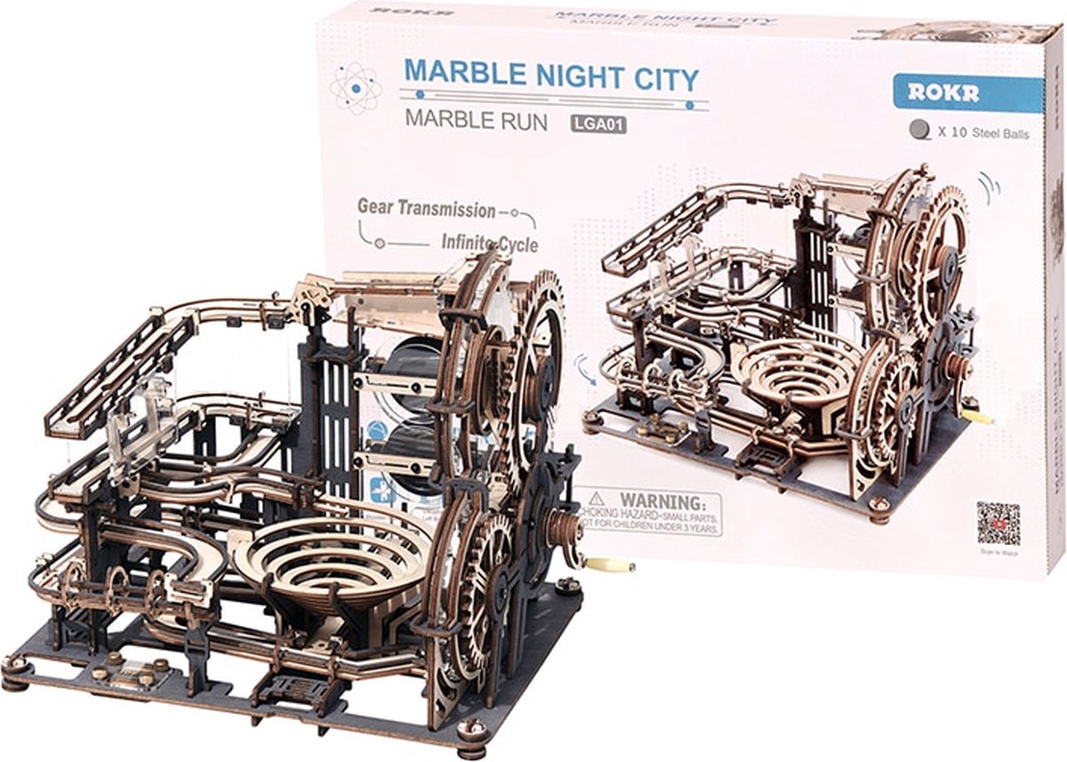 Robotime® Marmeren Run Set - Houten Puzzel - DIY Houten Puzzel - Voor ...