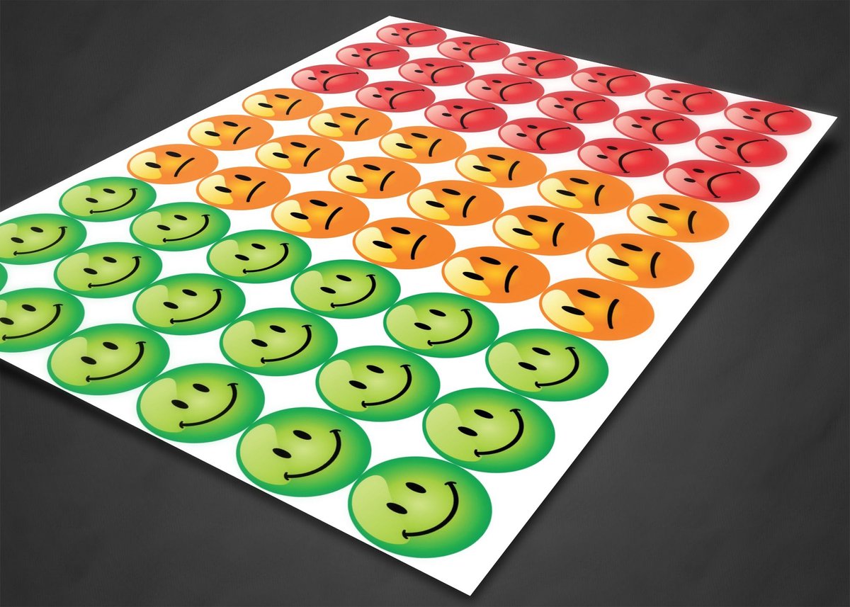 Smiley Beloningsstickers - 270 Stickers - 19 mm - Topkwaliteit ...