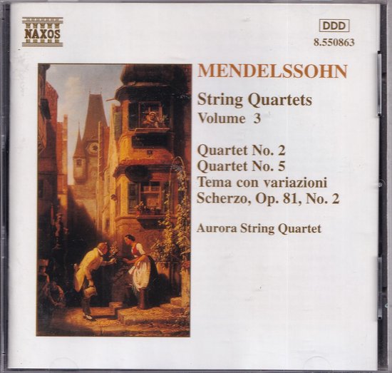 String Quartets 3 - Felix Mendelssohn-Bartholdy -Aurora String Quartet, Aurora String... | bol