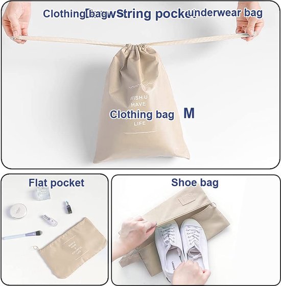 Packing Cubes Set Kleding Organizer Voor Reis Koffer Opbergzakken Voor ...