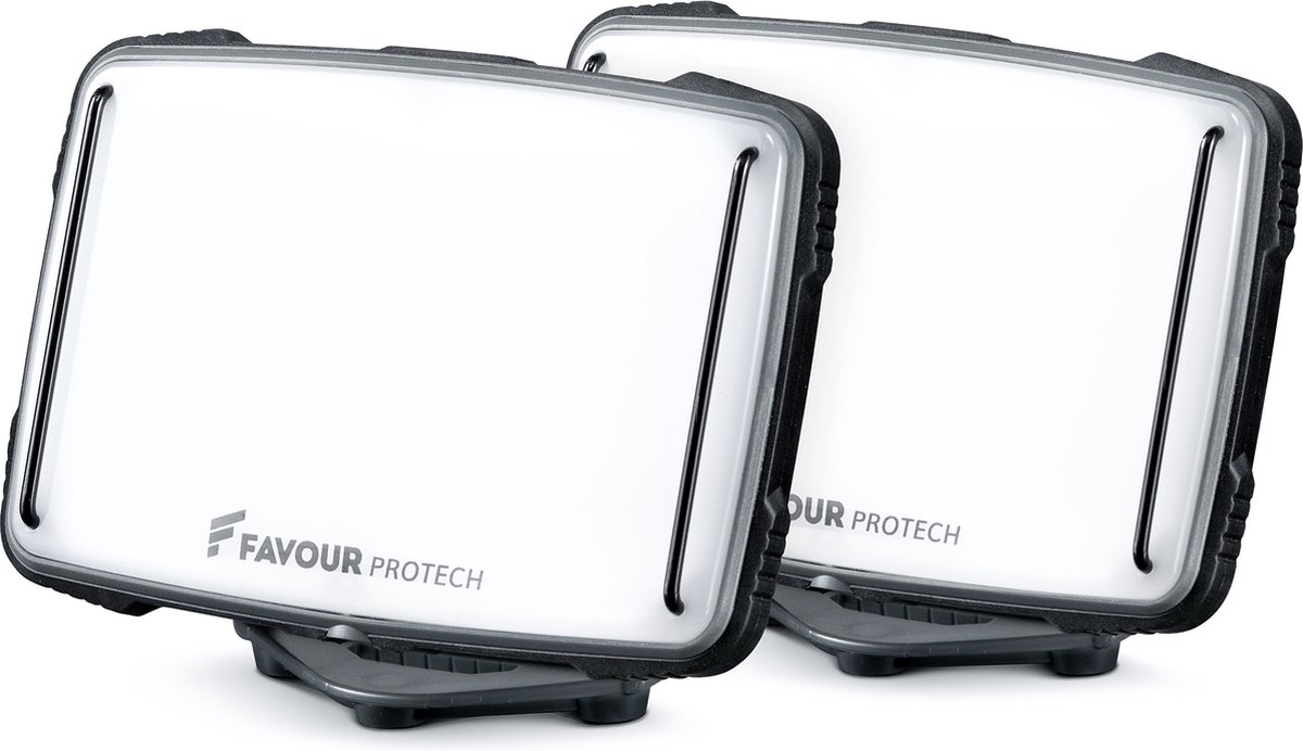 Werklamp LED oplaadbaar – 2-pack - Bouwlamp met magneet - USB ...