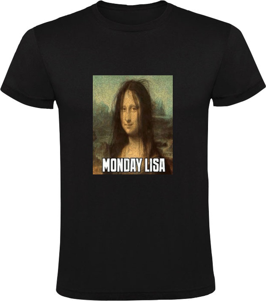 Monday Lisa | Heren T-shirt | geen zin | maandag | moe | lui | uitgeput ...