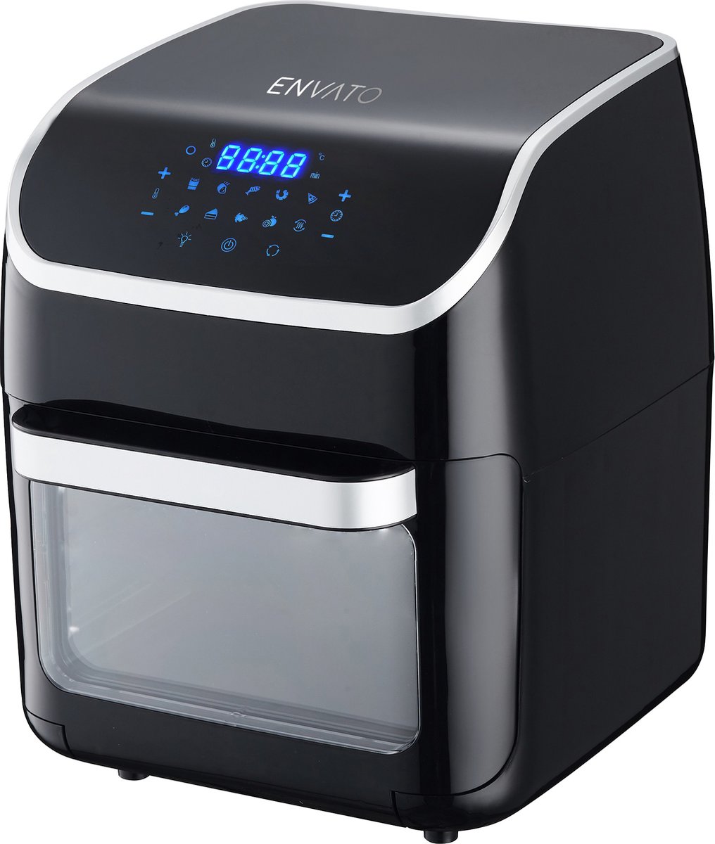 Envato AF001 XL Airfryer - Heteluchtfriteuse - 12 Liter - Zwart | bol