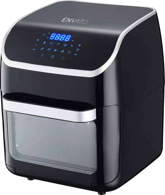 Envato AF001 XL Airfryer - Heteluchtfriteuse - 12 Liter - Zwart | bol