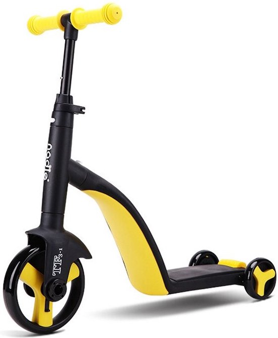 Kinder step Naadle 3 in 1 Loopfiets Kinderstep Driewieler Rijden Kinder ...