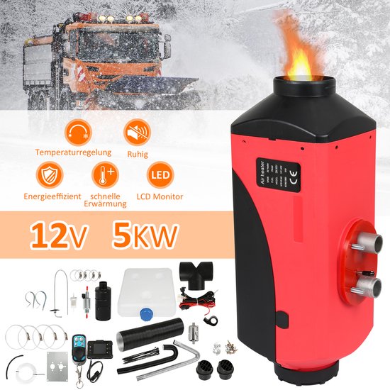 12V 5KW standkachel diesel lucht heater LCD standkachel voor auto boten ...