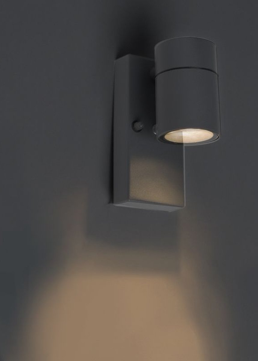 Lumière Wandlamp buiten met sensor Amarie Antraciet | buitenlamp met ...