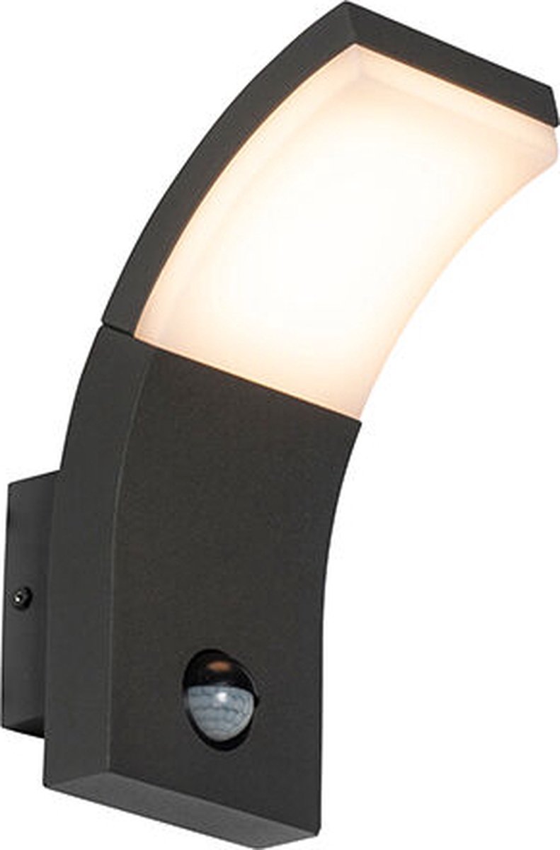 Lumière Wandlamp buiten met sensor Damiana Antraciet - buitenlamp met ...