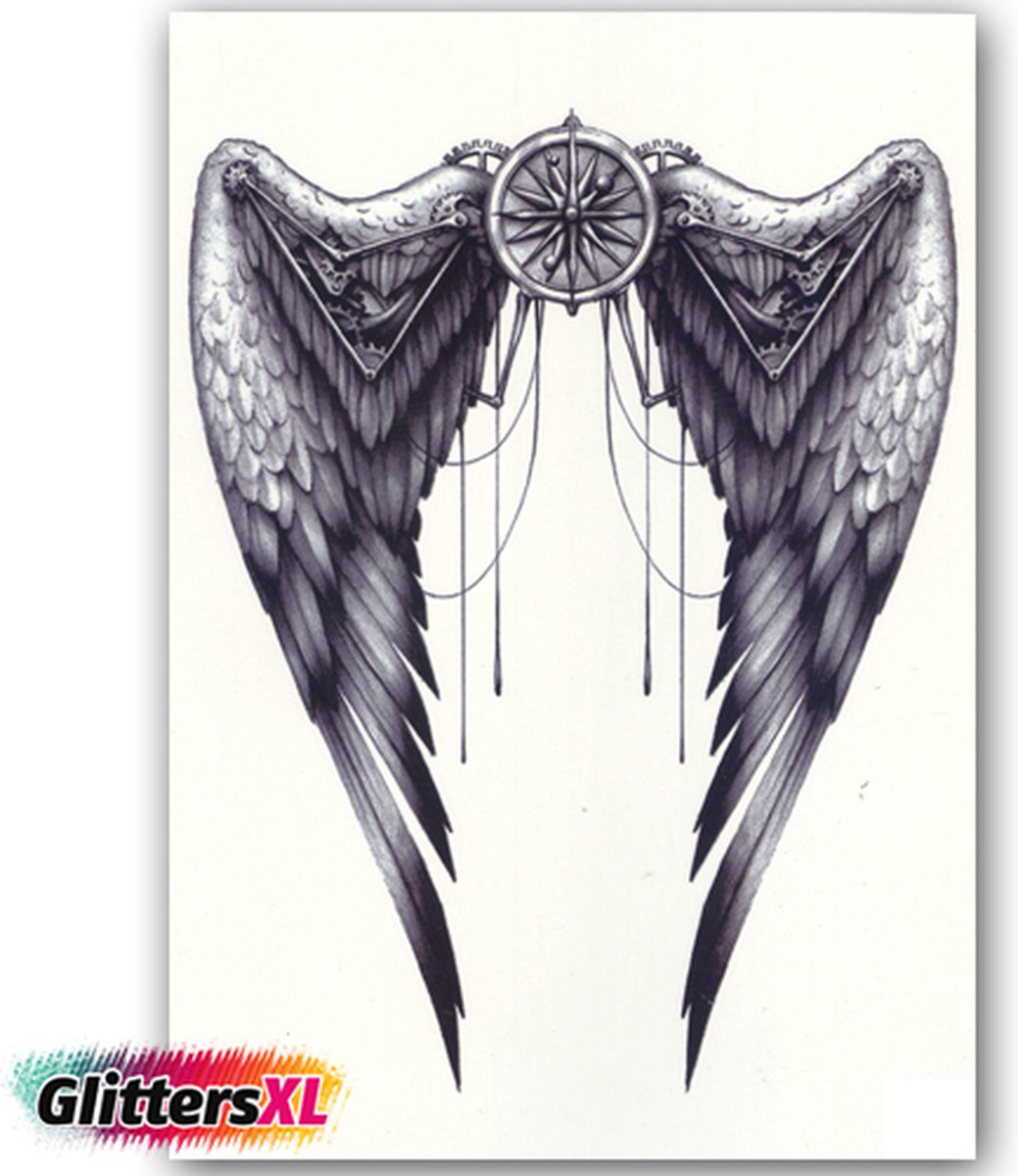 GlittersXL - Temporary Tattoo Vleugels (A5 formaat) [Neptattoo ...