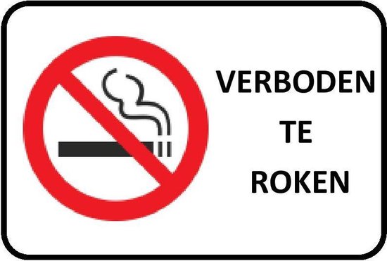 bol.com | Sticker verboden te roken 5,20 x 7,40
