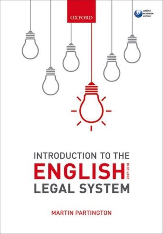 Introduction to the English Legal System 2017-2018 | 9780198802488 ...