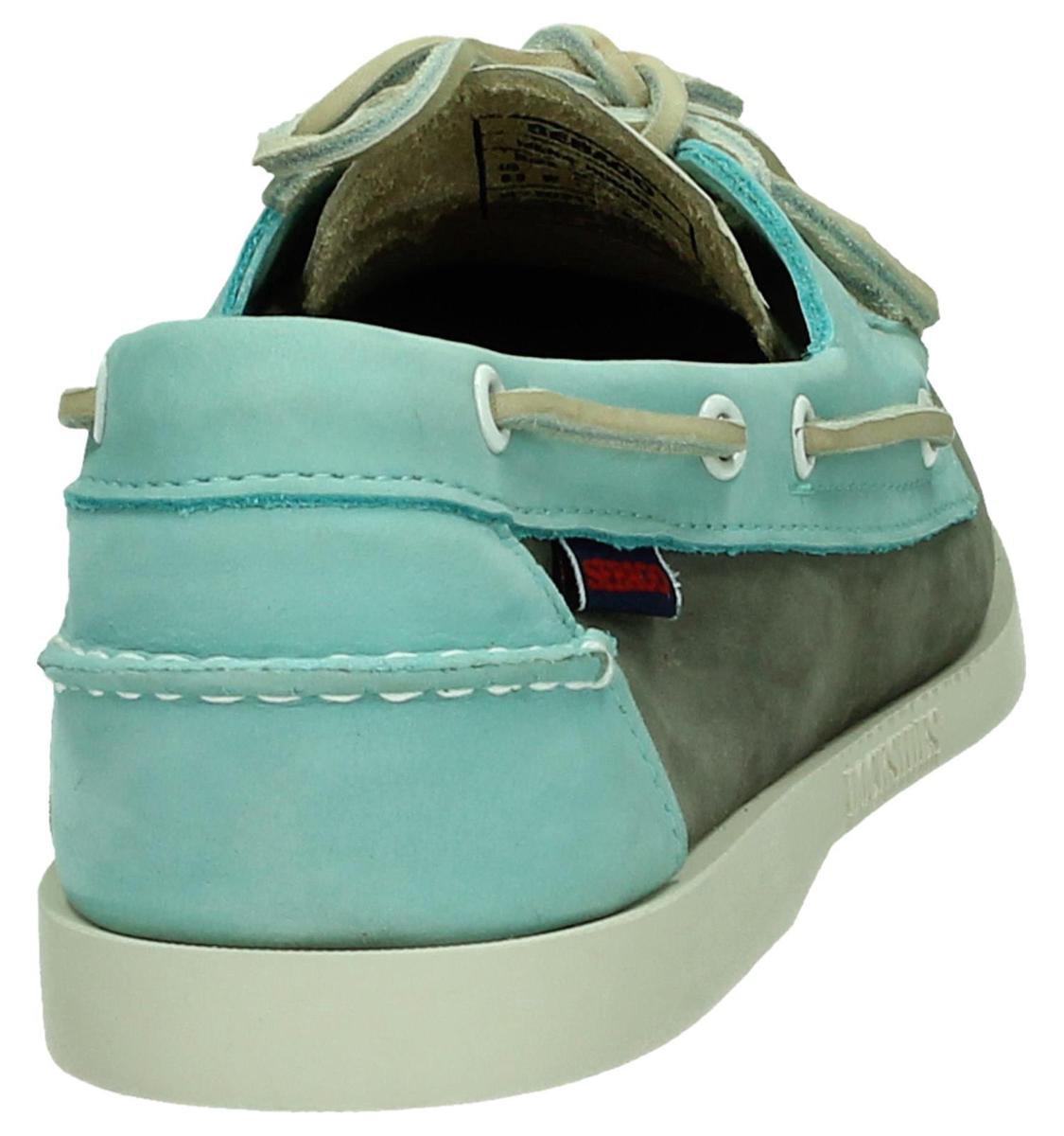 Sebago - Dockside - - Heren - Maat 39,5 - Grijs - Grey/Off White/Blue ...
