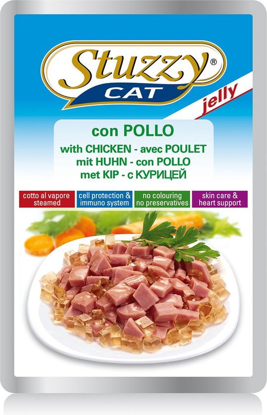 Stuzzy Cat met kip - Jelly - 24 stuks à 100 gram | bol