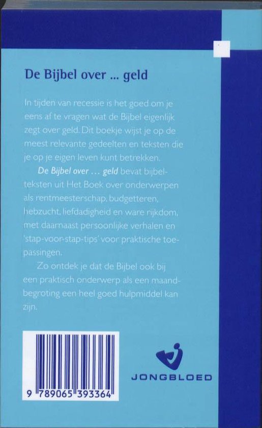 De Bijbel Over Geld, nvt | 9789065393364 | Boeken | bol