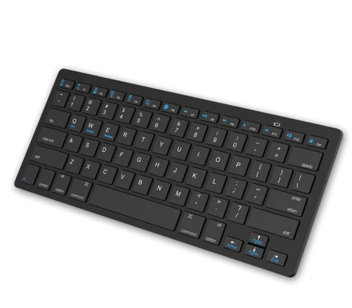 Draadloos toetsenbord voor Tablet, Smartphone, PC en meer- Wireless ...