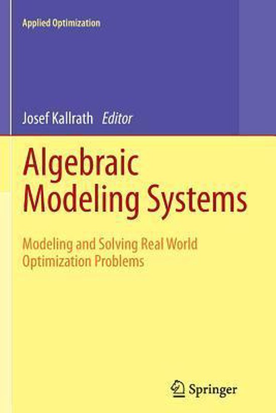 Algebraic Modeling Systems | 9783642442704 | Boeken | bol.com