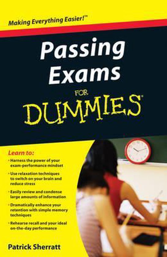 Passing Exams For Dummies, Patrick Sherratt | 9781742169255 | Boeken ...