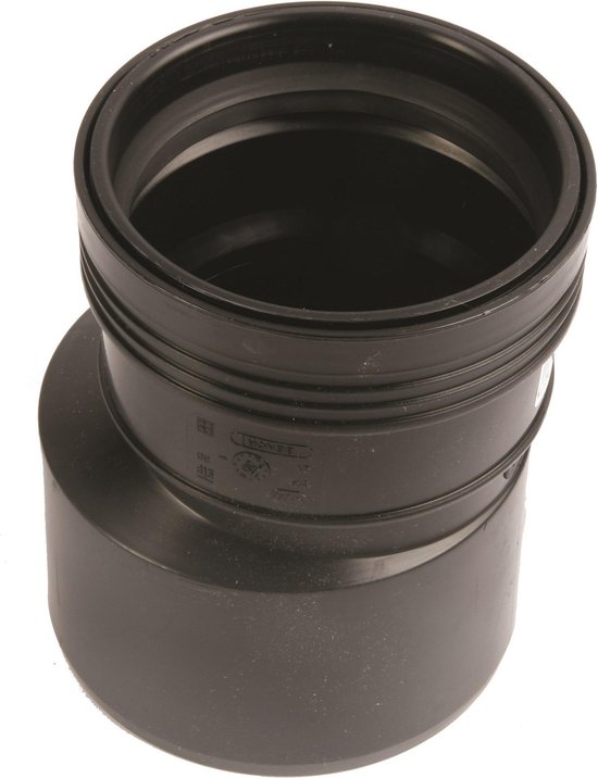 Wavin Wafix PP inzet verloopstuk spie/mof 90x50mm excentrisch zwart | bol