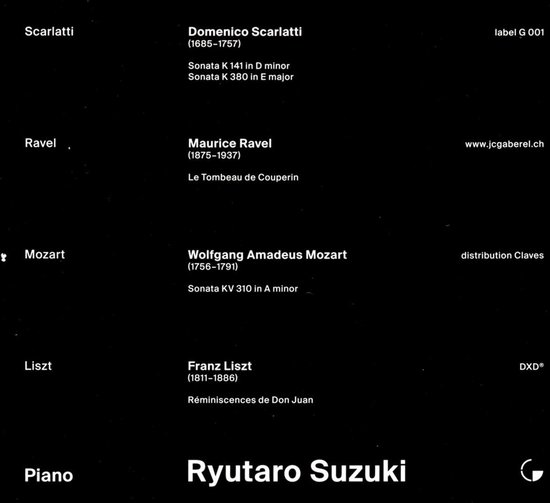 Scarlatti | Ravel | Mozart | Liszt, Ryutaro Suzuki | CD (album) | Muziek | bol.com
