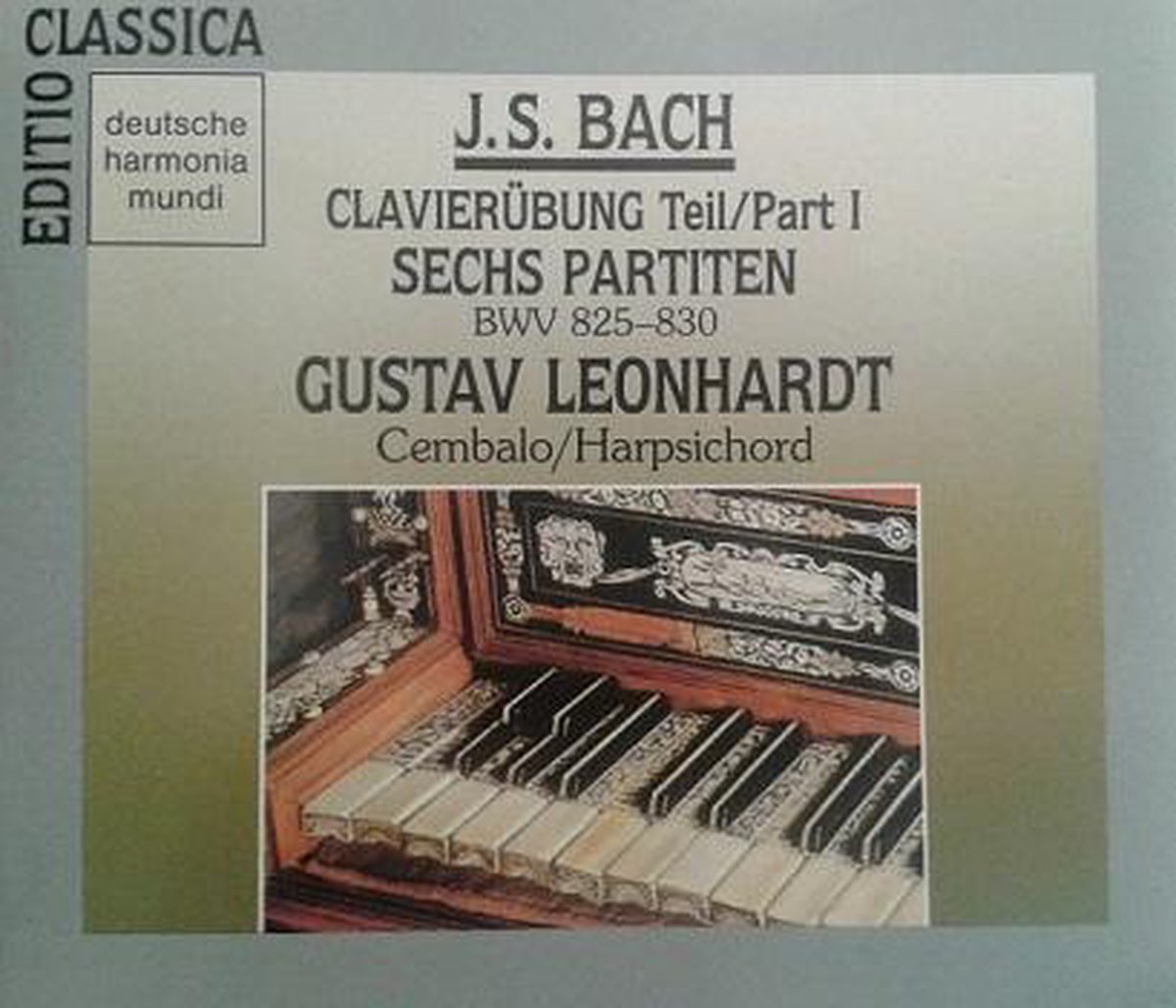 BACH: CLAVIERUBUNG PART I , 6 PARTITAS BWV 825-830, Gustav Leonhardt | CD (album) | Muziek | bol.com
